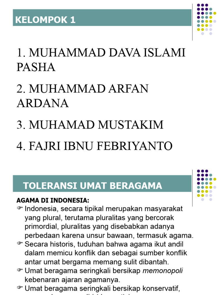 Pai 9toleransi Berag | PDF