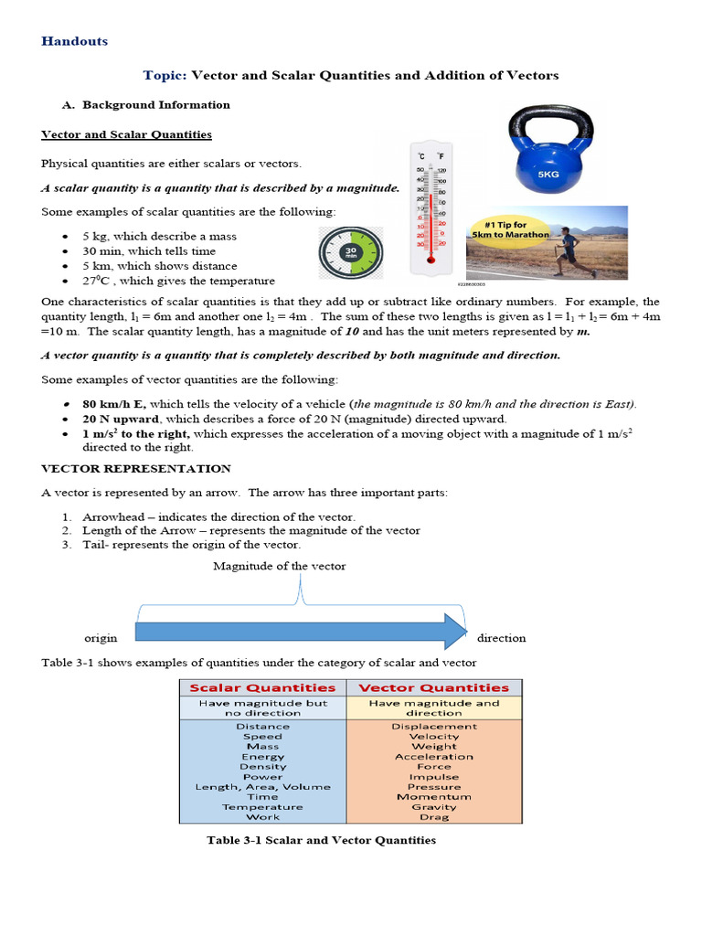 Handouts Vectors | PDF