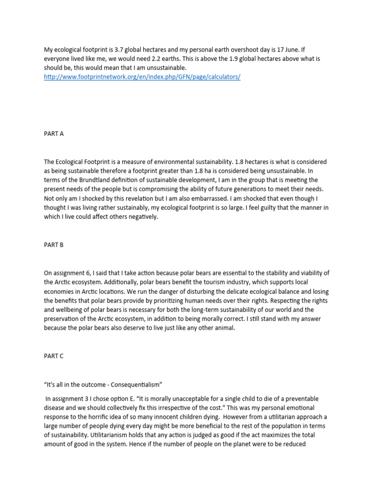 Sus1501 Assignment 7 | PDF