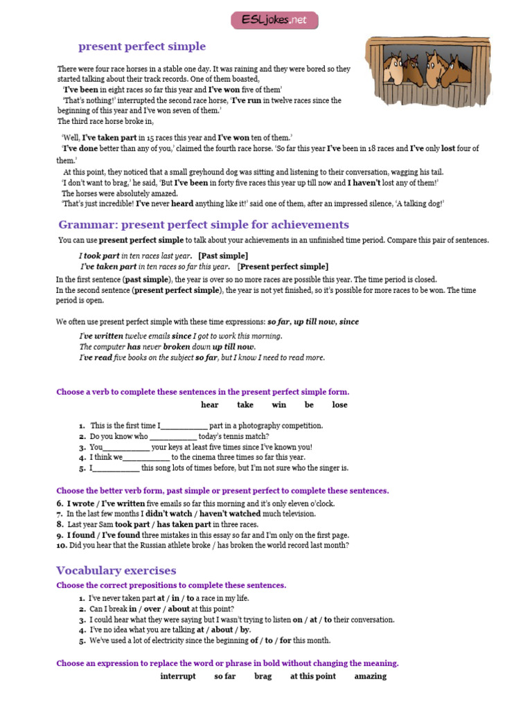 Present Perfect Simple2 | PDF