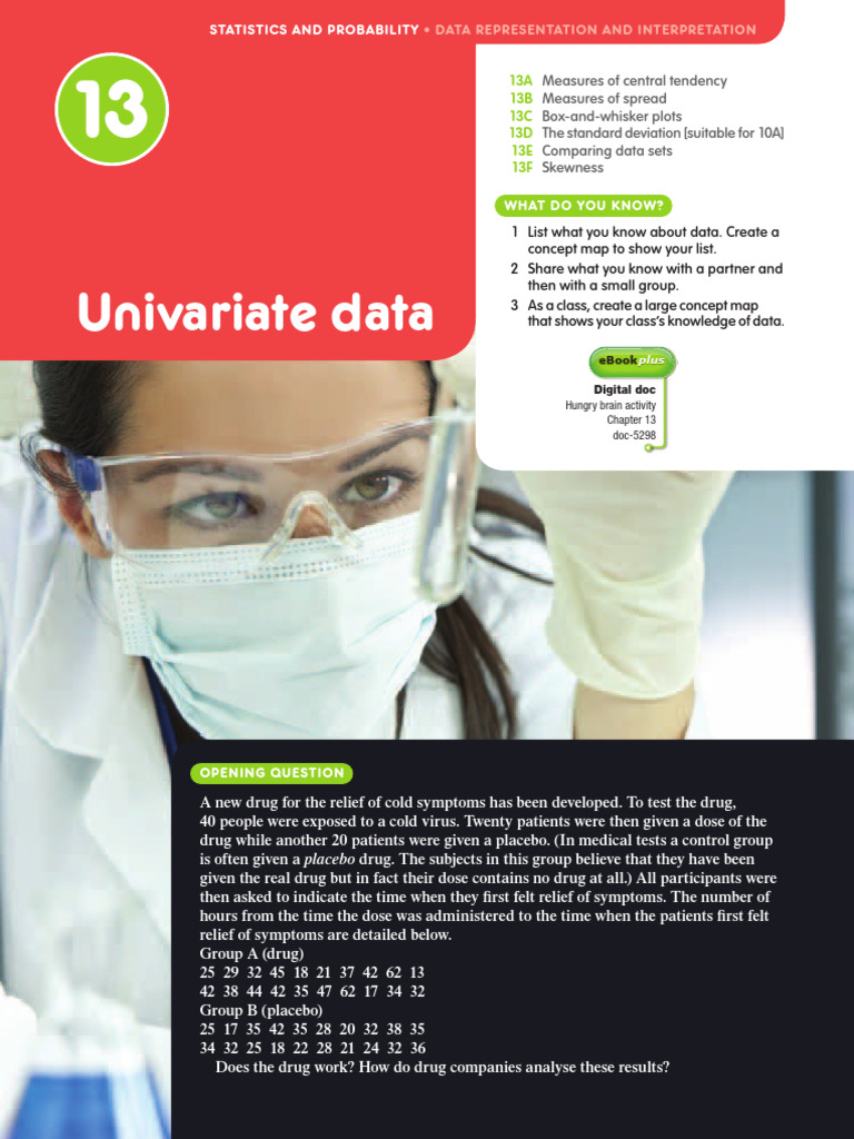 Chapter 13 Univariate | PDF
