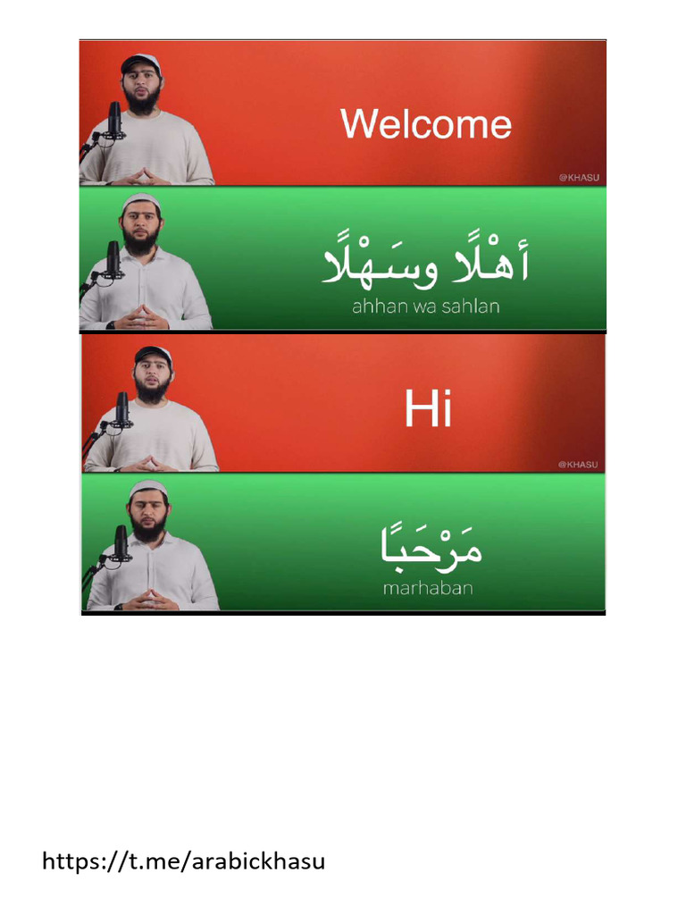 70 Basic Arabic Phrases To Know | PDF