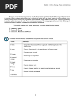 Work Done Worksheet | PDF