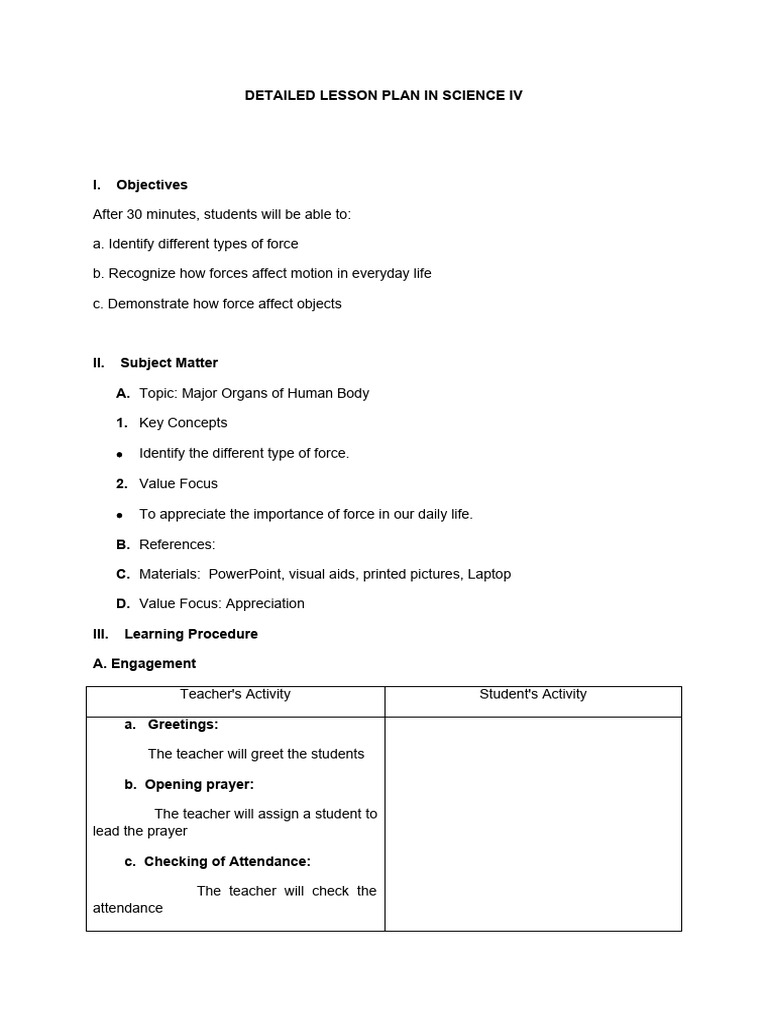 5es Detailed Lesson | PDF