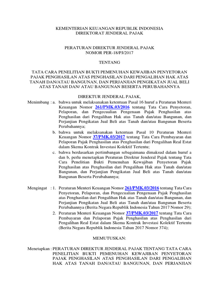 PER 18 2017 - Validasi SSP | PDF