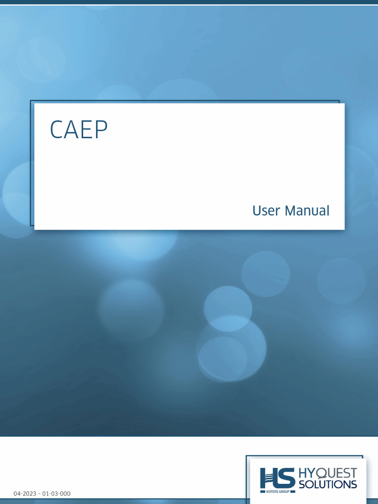 CAEP Manual | PDF | Rain | Precipitation