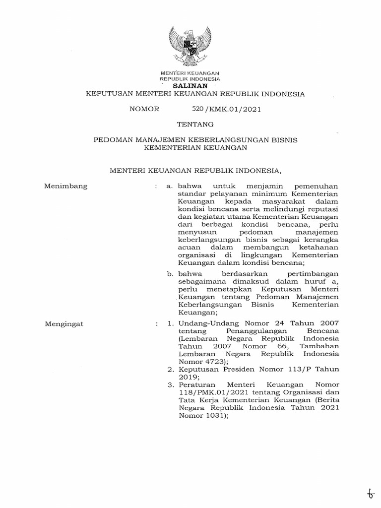 Pedoman MKB Kemenkeu | PDF