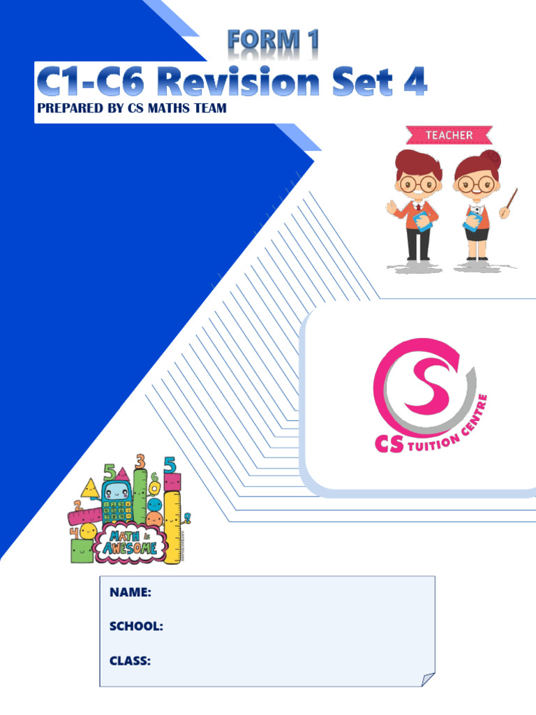 F1 C1-C6 Revision Set 4 2023 | PDF