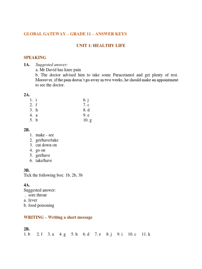 English 11 Answer Keys | PDF