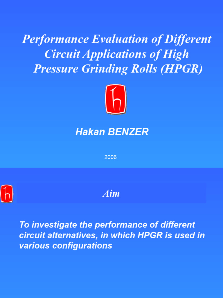 Hacettepe HPGR | PDF