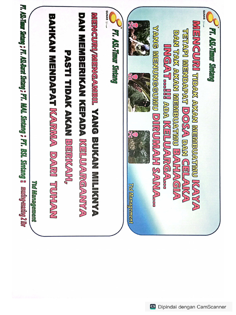 Banner Larangan Mencuri | PDF