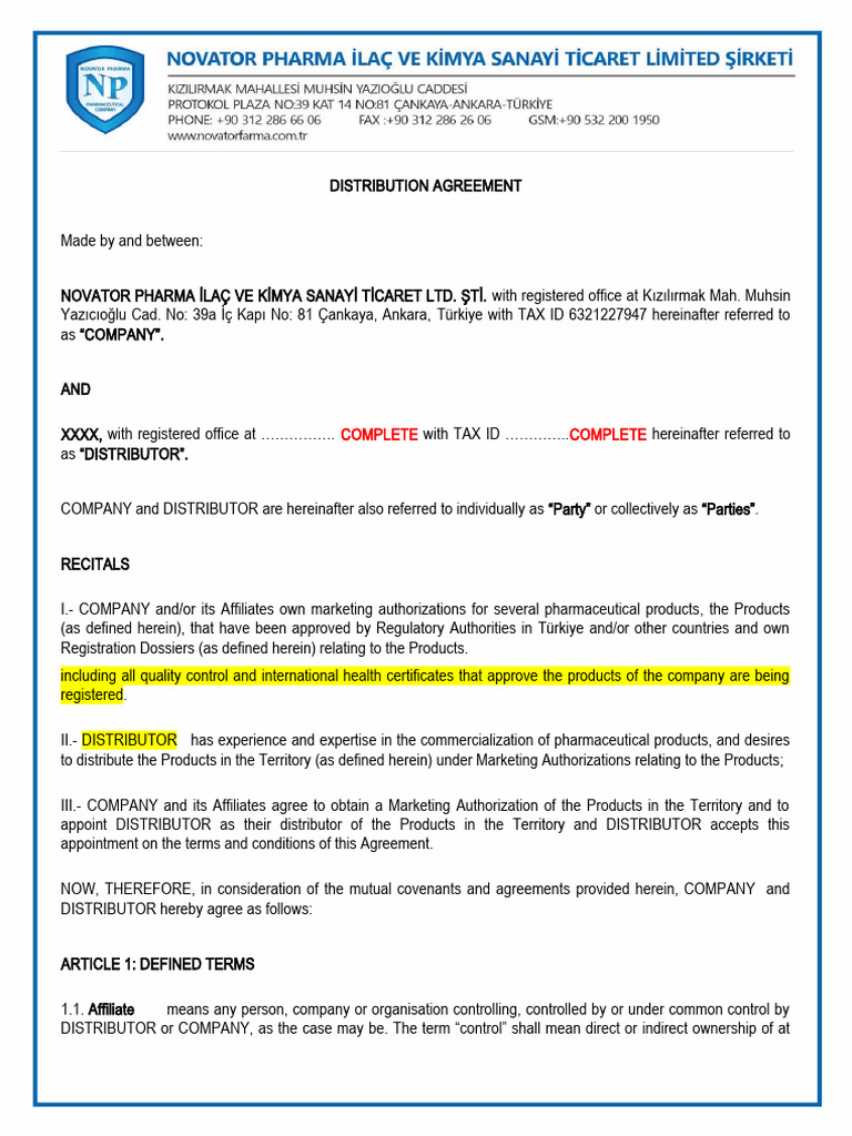 Notes On The Agreement | PDF