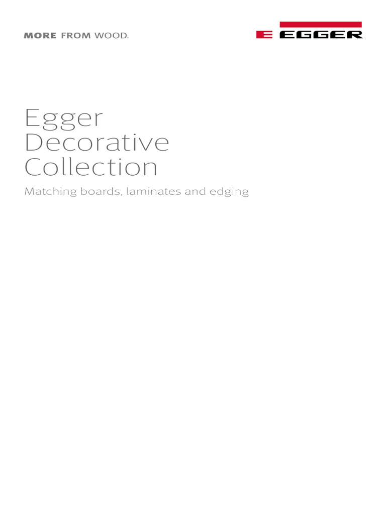 DO EGGER Decor Reference Guide EN | PDF | Lamination | Materials