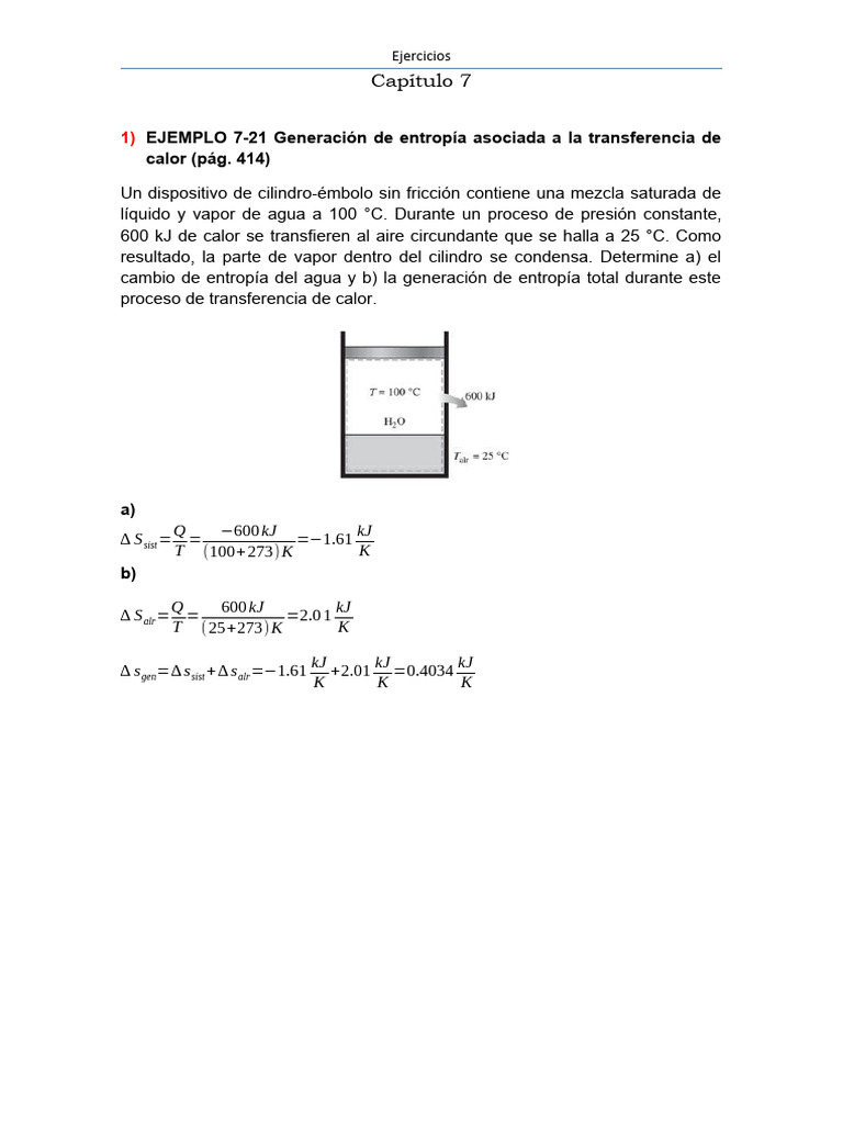 Termo U4 Ejercicios Tarea | PDF