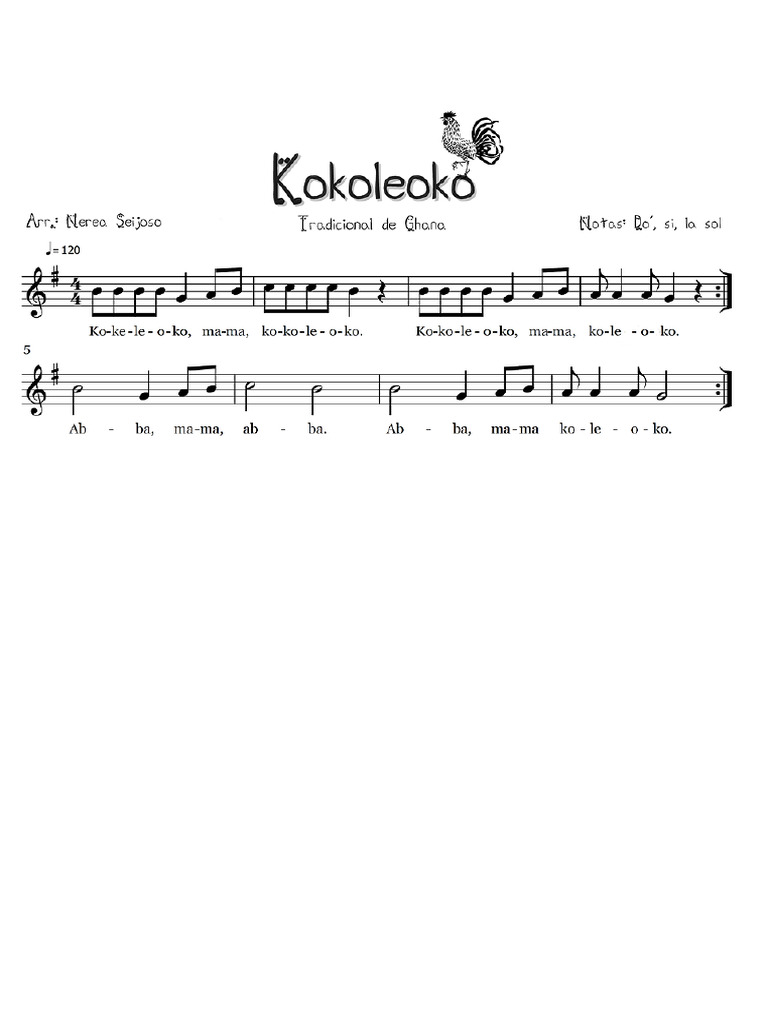 Kokoleoko Partitura | PDF