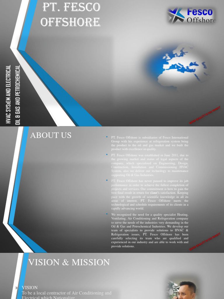 Company Profile - PT Fesco Offshore | PDF