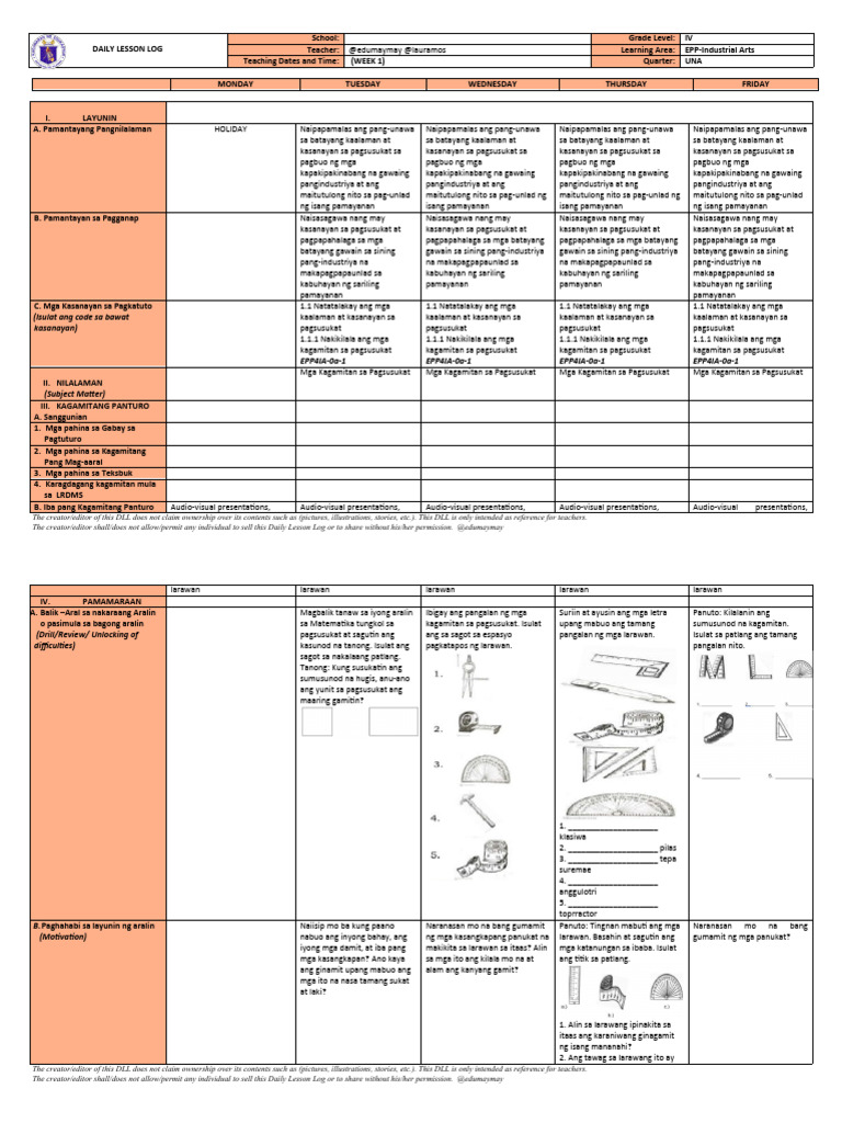 DLL EPP4 IA W1 New@edumaymay | PDF