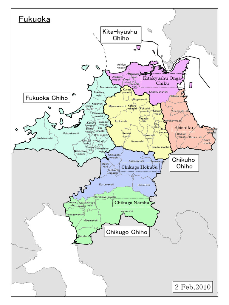 Fukuoka Prefecture Map | PDF