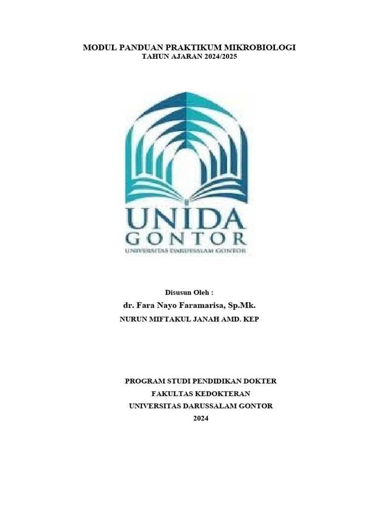 Modul Praktikum MIKROBIOLOGI JADI SATU BENARR | PDF
