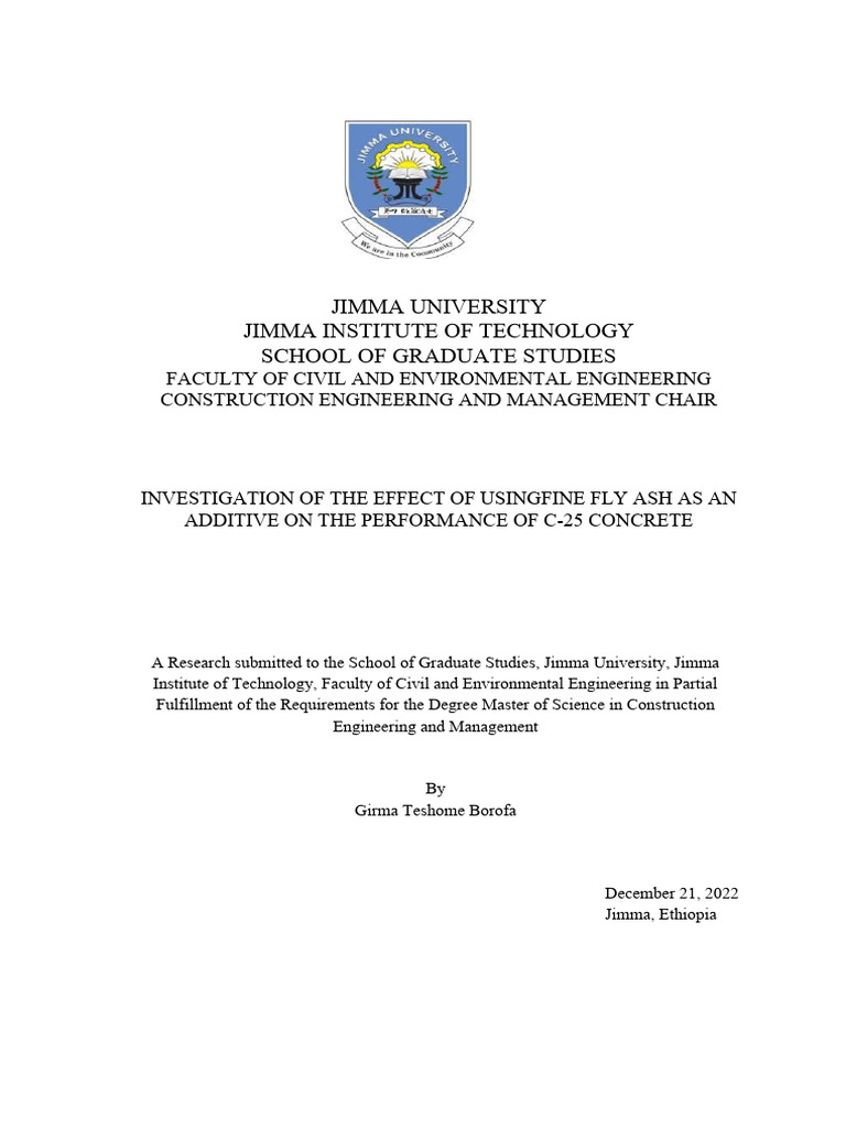 Jimma University | PDF