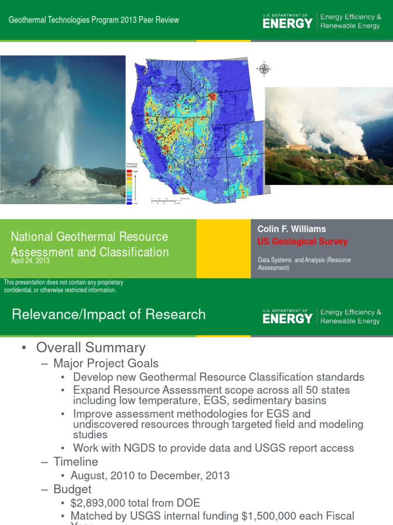 USGS - Geothermal Resource - Assessment and Classification - Peer2013 | PDF
