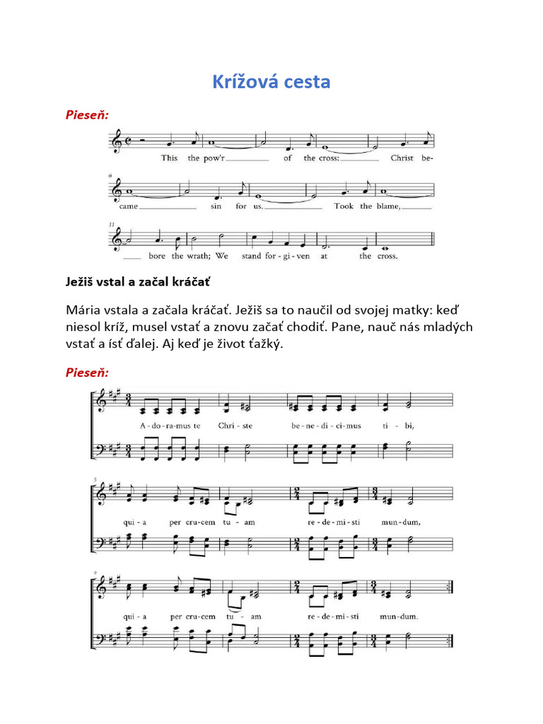 SDM Krížová Cesta Zamyslenia Kor | PDF