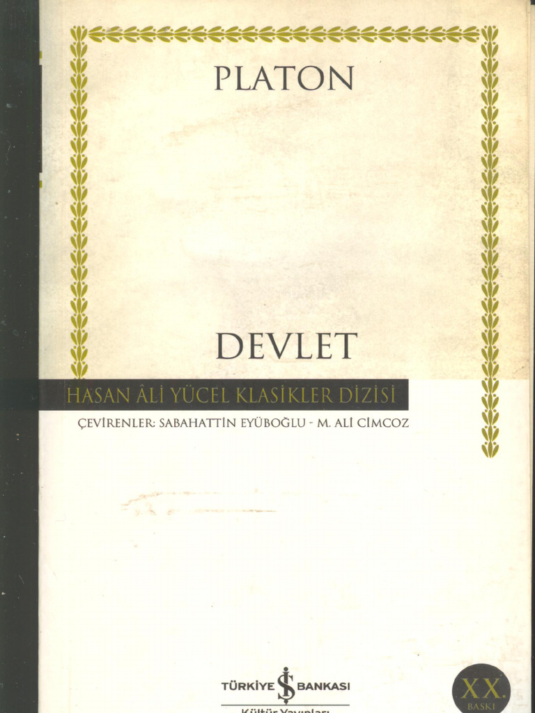 Platon Devlet İş Bankası Yayınları | PDF