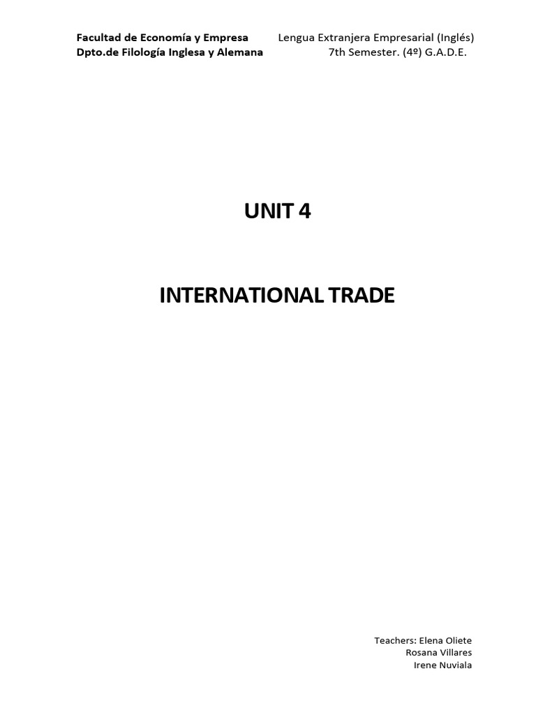 International Trade Documentation Guide | PDF