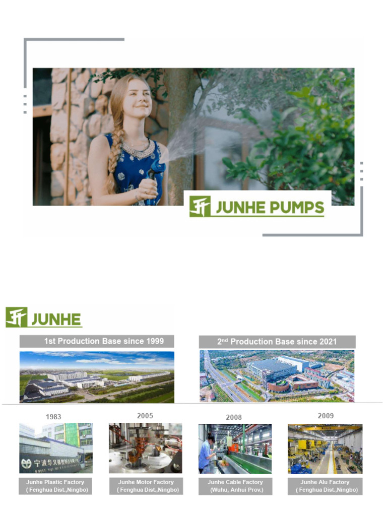 Junhe Factory Introduction 2023 | PDF | Sustainable Energy | Pump