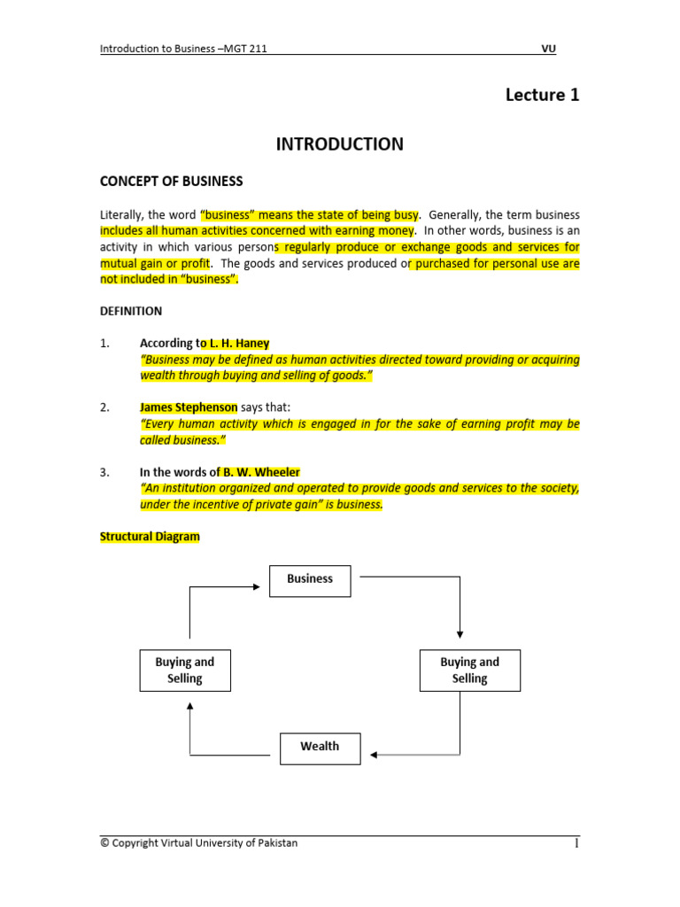 MGT211 Handouts | PDF