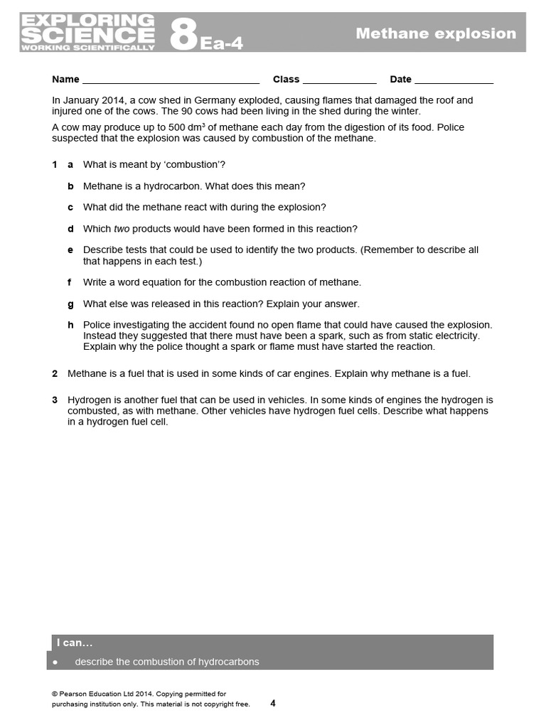 8ea4 Methane Explosions | PDF