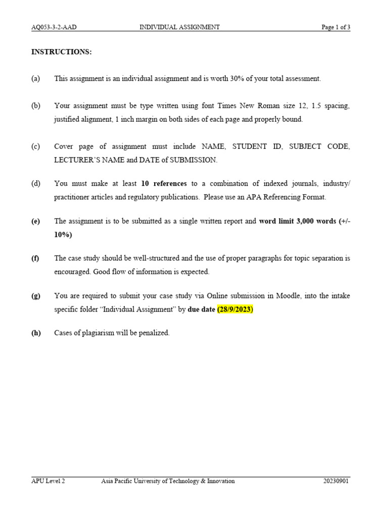 Indiv Assign Q AAD | PDF