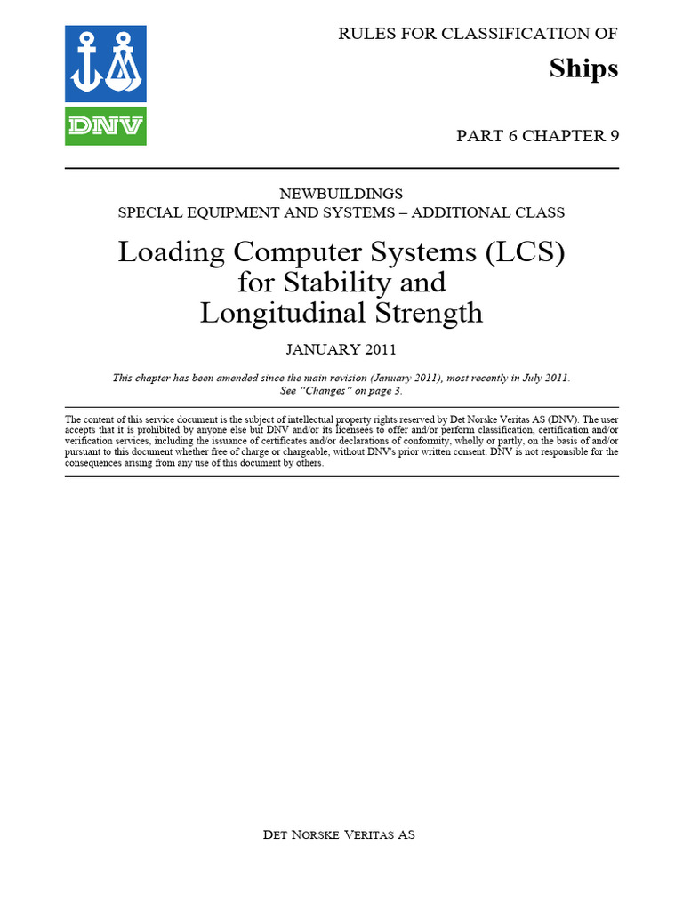 Loading Computer System (LCS) For Stability and Longitudinal Strength | PDF | Software
