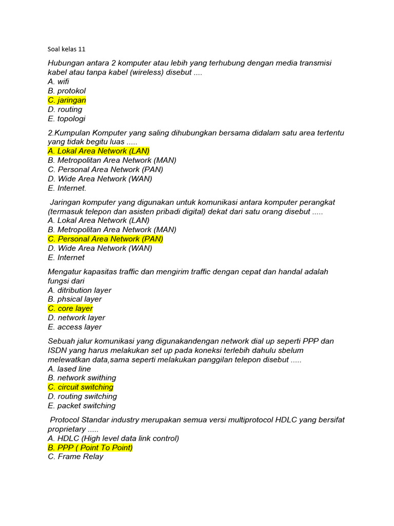 Kisi Kisi Teori Aidil | PDF