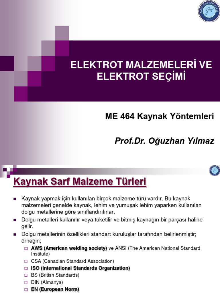 Elektrot Malzemeleri Ve Elektrot Seçimi | PDF