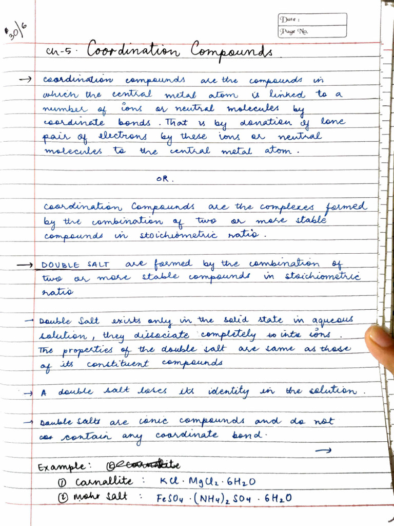 Coordination Compounds~ | PDF