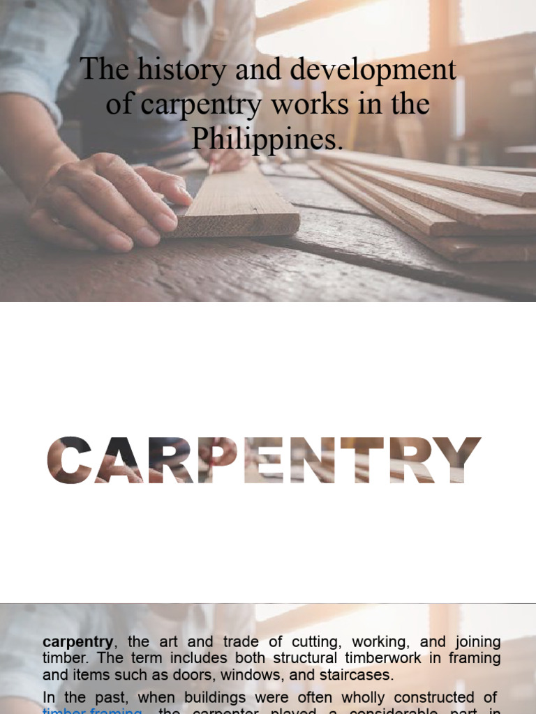 The History and Development of Carpentry Works | PDF