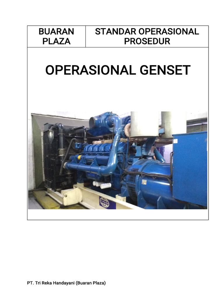 Standar Operasional Genset | PDF