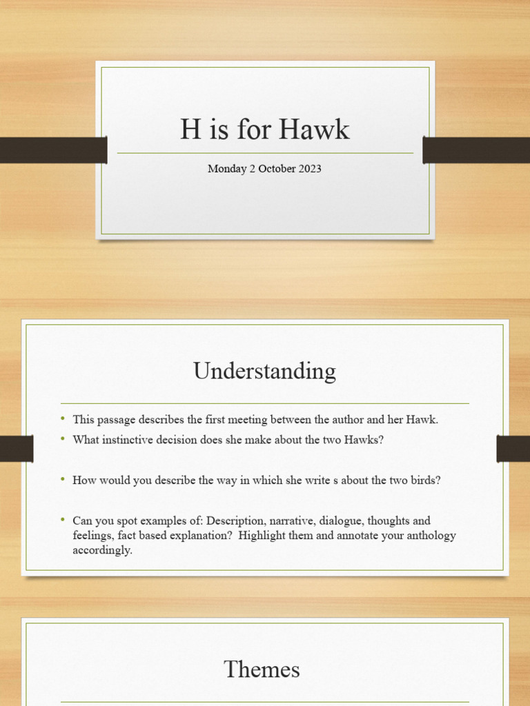H2 H+is+for+Hawk+PPT | PDF