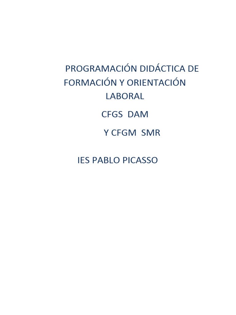 Programación FOL DAM SMR | PDF