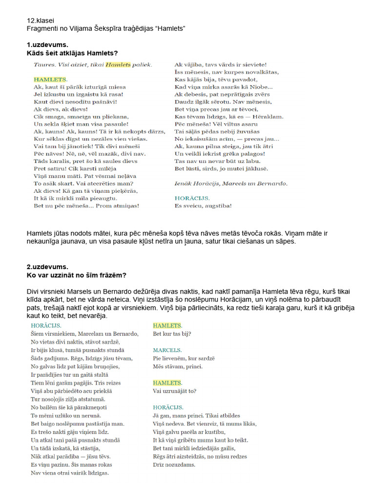 Citati Hamlets | PDF