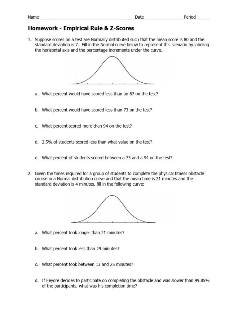 HW - Empirical Rule | PDF