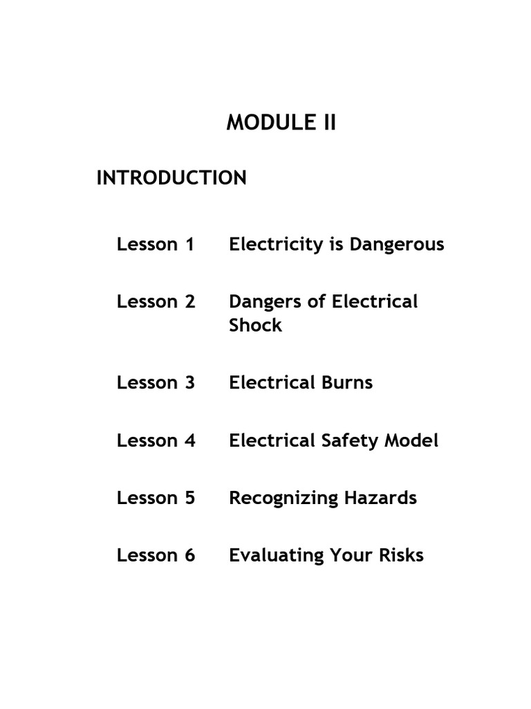 Module II Lesson 1 | PDF