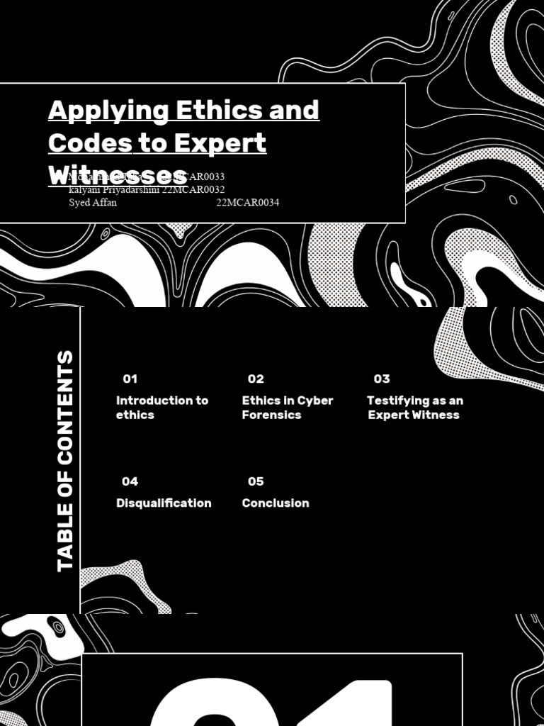 Applying Ethics and Codes To Expert Witnesses | PDF