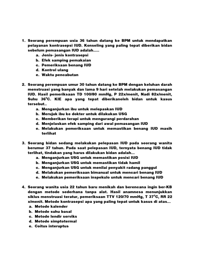 soal ukom_kb_bimbingan - 3 | PDF
