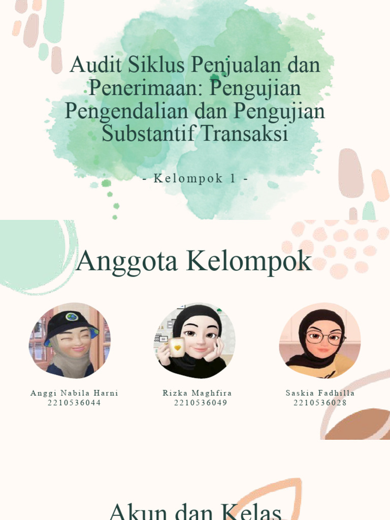 Kelompok 1 - Pengauditan 2 - Audit Siklus Penjualan Dan Penerimaan ...