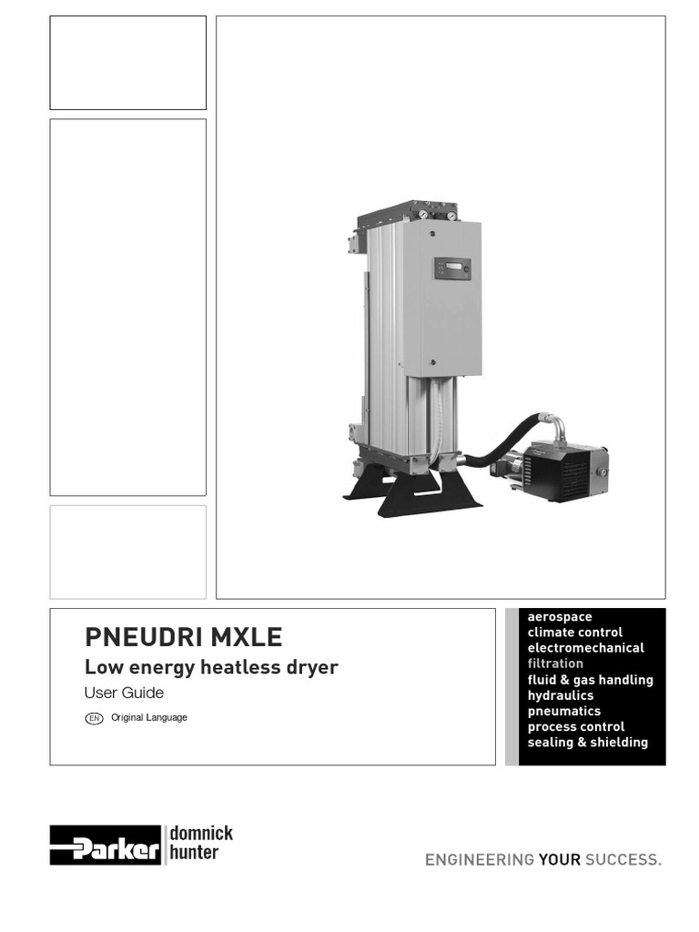 PNEUDRI Compressed Air Dyer MXLE102-MXLE108 Low Energy Heatless Dryer ...