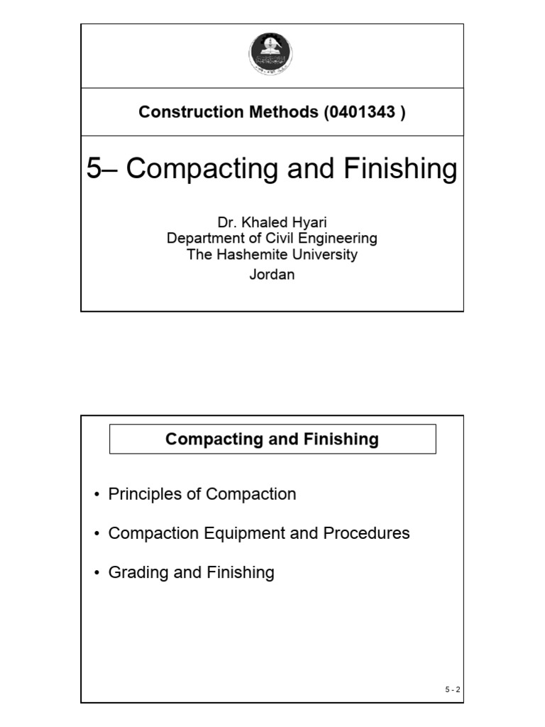 Compaction Techniques in Construction | PDF | Building Engineering | Nature