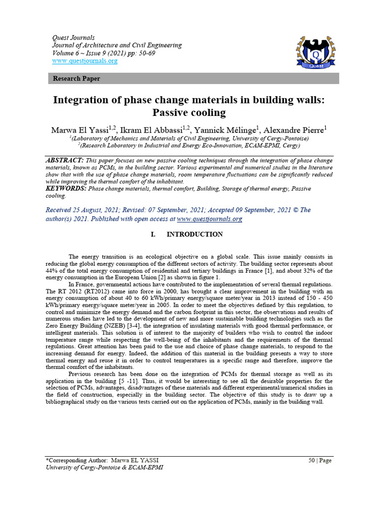 MCP Materials | Download Free PDF | Heat | Latent Heat