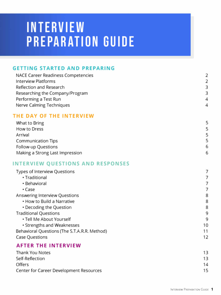 Interview Preparation Guide | PDF Interview Preparation Guide | PDF